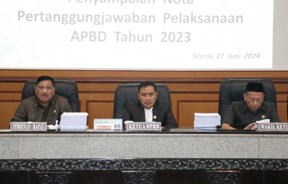 DPRD Gresik Dalami Nota Pertanggungjawaban Pelaksanaan APBD 2023 Melalui Banggar dan AKD ...