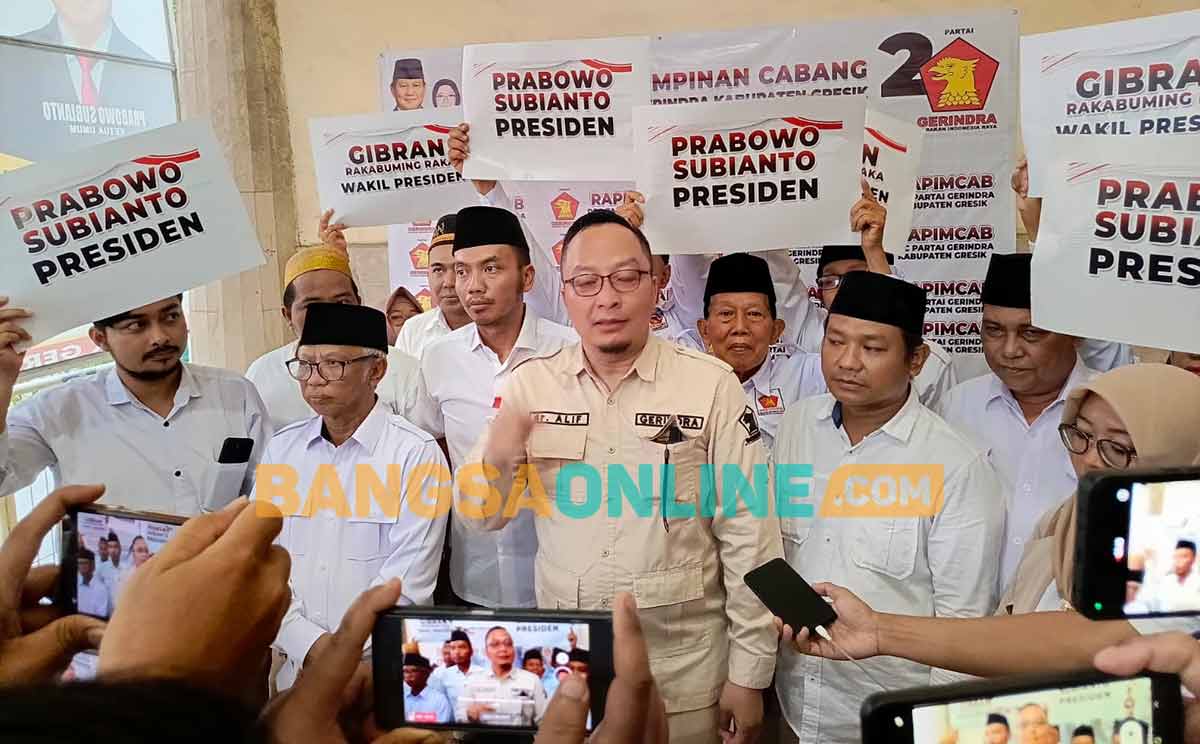 Gerindra Gresik Usulkan Duet Pasangan Prabowo Gibran Di Pilpres 2024
