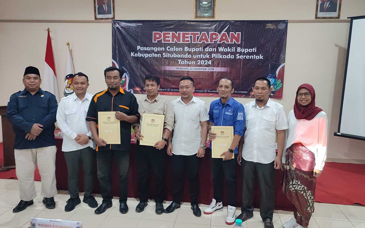 KPU Situbondo Tetapkan Dua Pasangan Calon Bupati dan Wakil Bupati dalam Pilkada 2024 ...