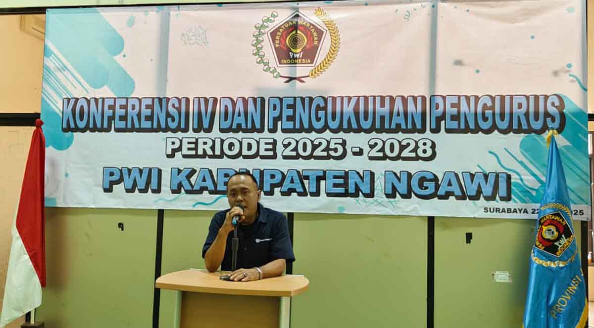 M Zainal Abidin, Wartawan HARIAN BANGSA, Resmi Nahkodai PWI Ngawi Periode 2025-2028 ...